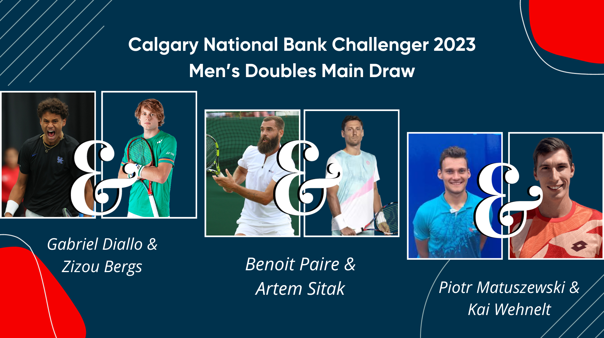 Acing the Court: Men's Doubles Main Draw at the Calgary National Bank Challenger 2023 - Challenger
