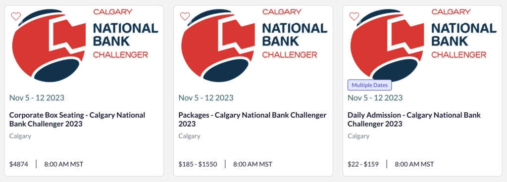 Ticket Info - Challenger